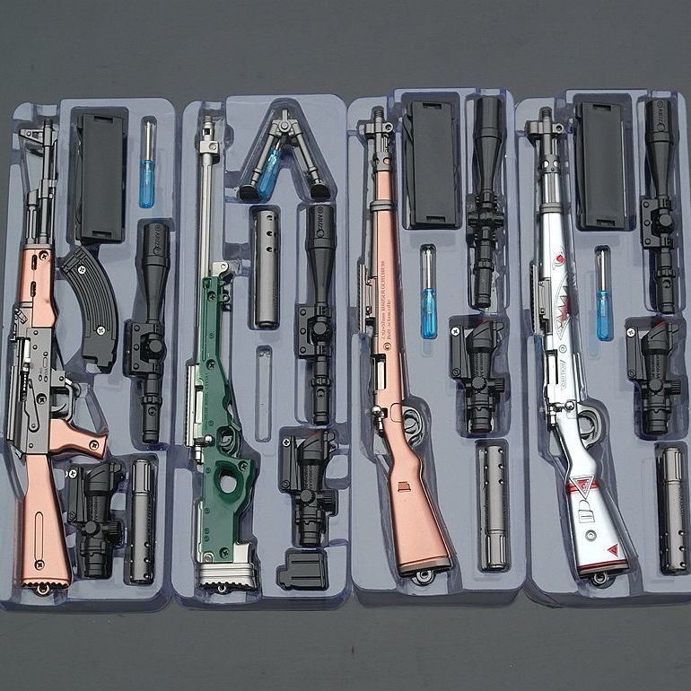 Мини AKM модель оружия Battlefield PUBG серия брелок M416 AWM AKM 98K M24 M16 - купить с ...