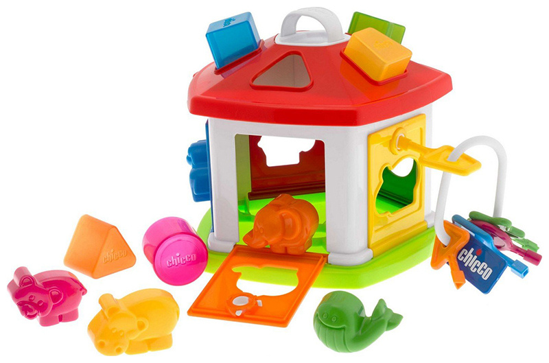 Игрушка-сортировщик Chicco Домик с животными 12м - купить с доставкой ...