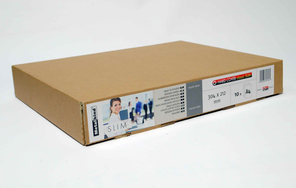 Обложка серая для брошюрования Opus Metalbind Slim A4 "ткань" - купить с доставкой по выгодным ...