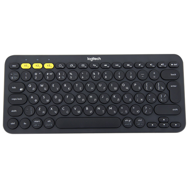 Logitech Клавиатура Logitech Keyboard K380 Dark Grey Wireless Bluetooth ...