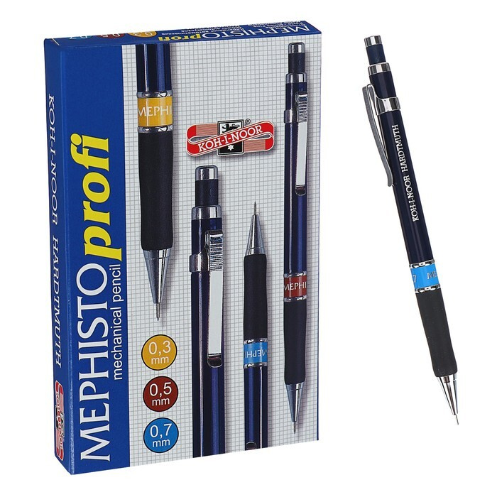 Карандаш механический 0.7 мм KOH-I-NOOR 5055/7 MEPHISTO PROFI, грип ...