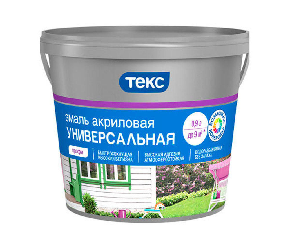 Эмаль Текс 700011000, Полуматовое покрытие, белый - купить в интернет ...