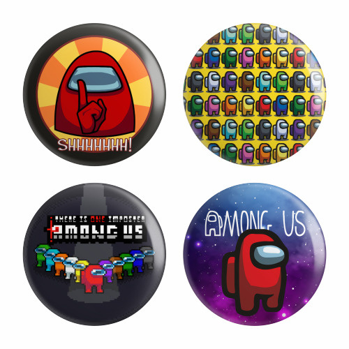 Набор из 32 значков "Амонг Ас." 38 мм - купить с доставкой по выгодным ...