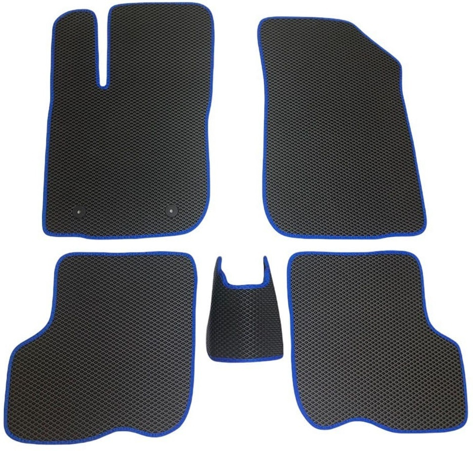 Коврики в салон автомобиля Автоателье B&M BM33016, цвет черный, синий - купить по выгодной цене ...