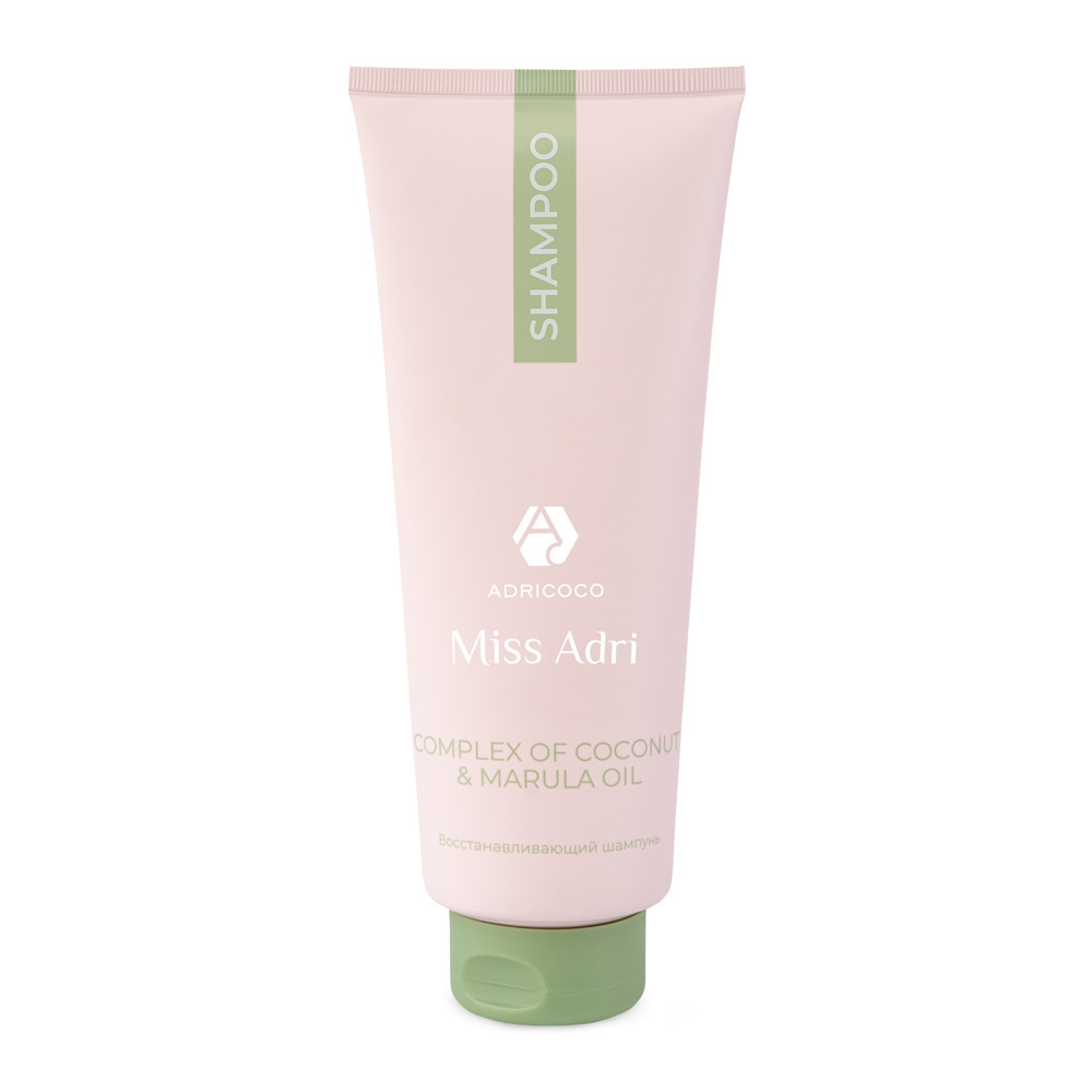 ADRICOCO Восстанавливающий шампунь для волос Miss Adri Complex of coconut & marula oil, 400 мл ...