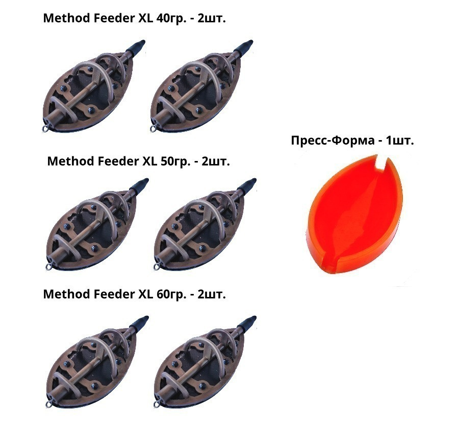 Набор кормушек SPORT FLAT METHOD XL-1 купить c доставкой на OZON по ...