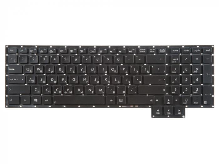 Клавиатура / Keyboard для ноутбуков Asus ROG G751, черная без рамки ...