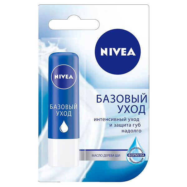 NIVEA бальзам для губ Базовый уход 4,8г - купить с доставкой по ...