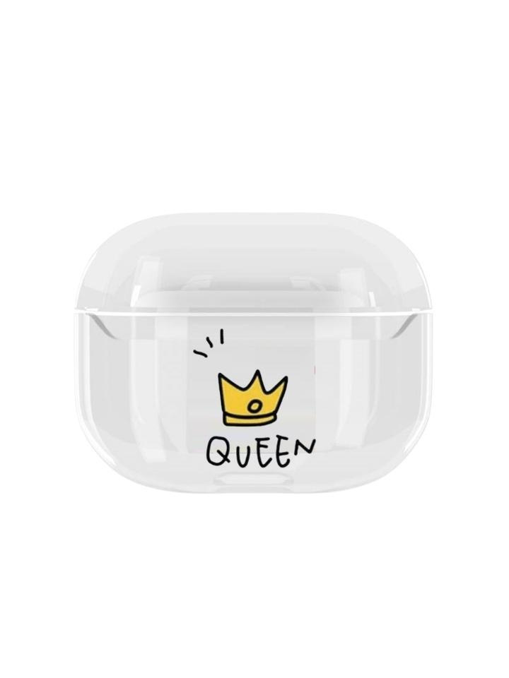 Силиконовый чехол для беспроводных наушников Pro серии противоударный прозрачный на кейс