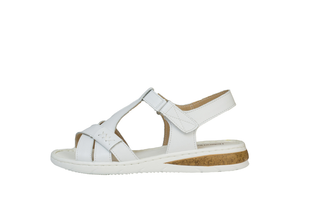 Босоножки Женский HELENA BERGER Без каблука Натуральная кожа, размер 38 F Лето Россия Липучки ...