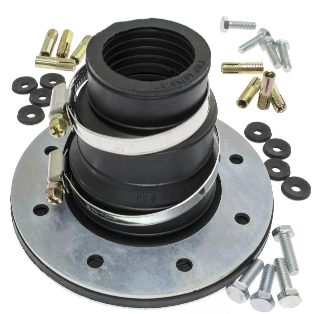 Муфта для труб 40/50/57 (комплектация 1/2), соединение фланец анкерные ...