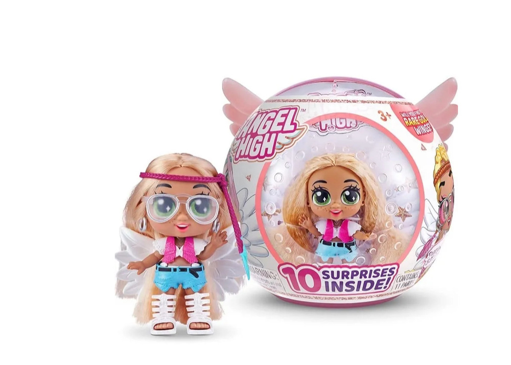 Zuru Набор Itty Bitty Prettys Шар с крыльями Angel High кукла Cara ...