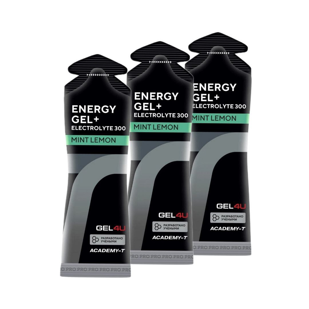 Gel4U, Углеводный гель с электролитами, Electrolyte Gels, 3 шт. х 60 ml ...