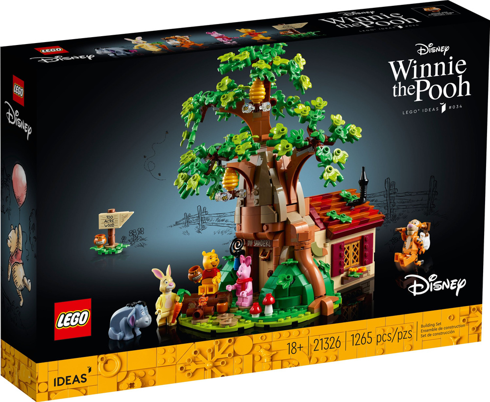 лего Disney серия, LEGO 21326 Винни Пух, lego конструктор для мальчика ...
