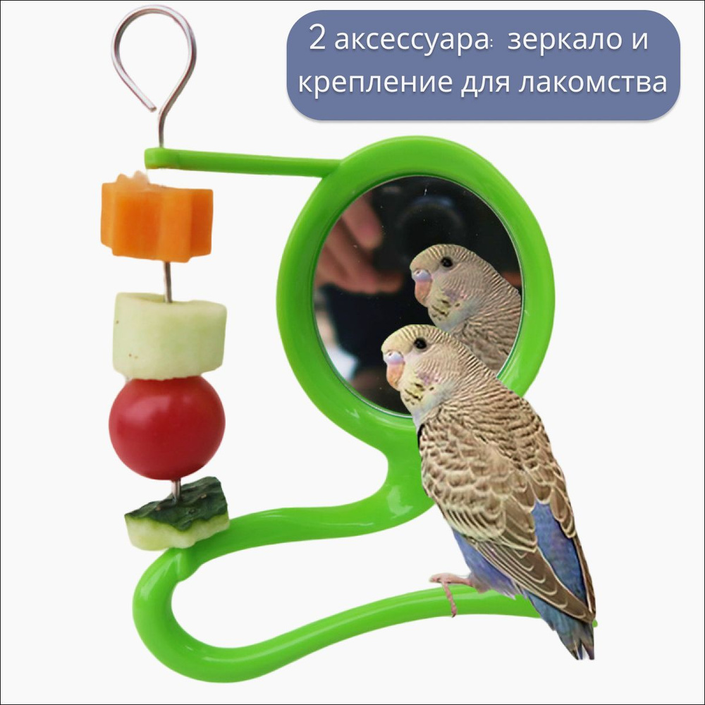 Зеркало для попугая - купить с доставкой по выгодным ценам в интернет ...