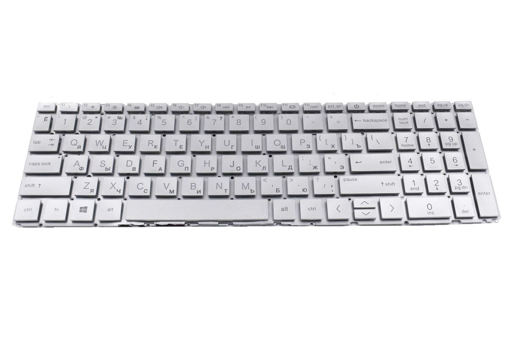 Клавиатура для HP 17-cp0051ur ноутбука серебр. с подсветкой - купить с ...