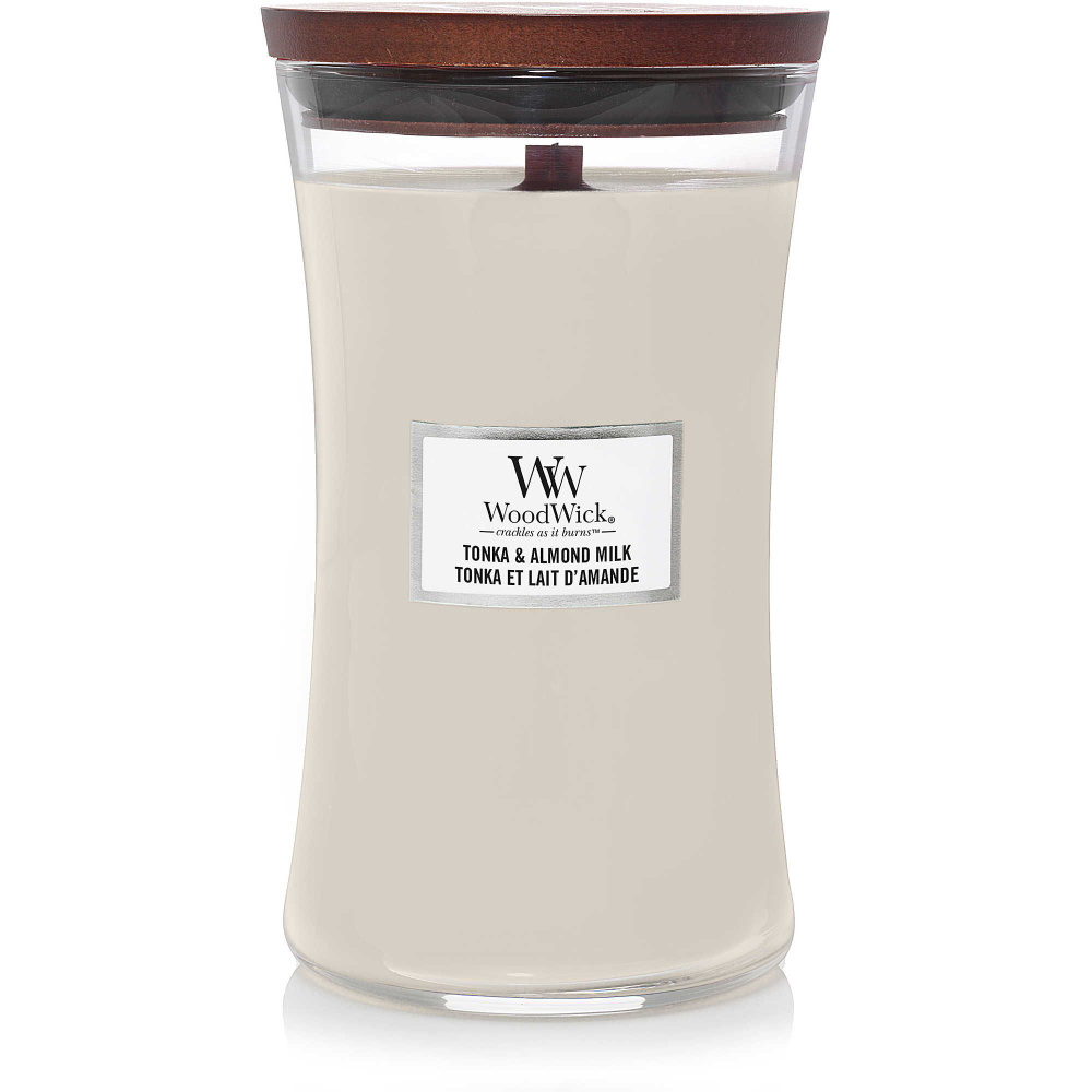 Свеча ароматическая WoodWick "Тонка и миндальное молоко" купить по ...