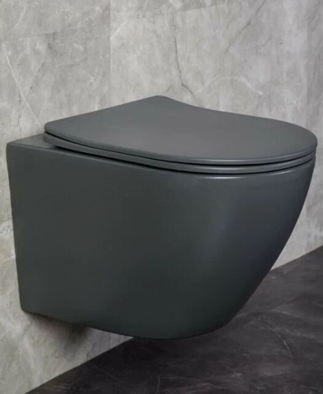 Унитаз подвесной Zandini Garda Z19-05G безободковый, серый матовый купить на OZON по низкой цене ...