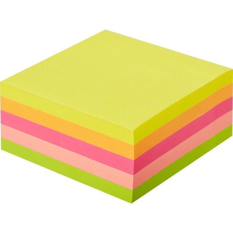 Стикеры Attache Selection куб 76х76, радуга 400 л - купить с доставкой по выгодным ценам в ...