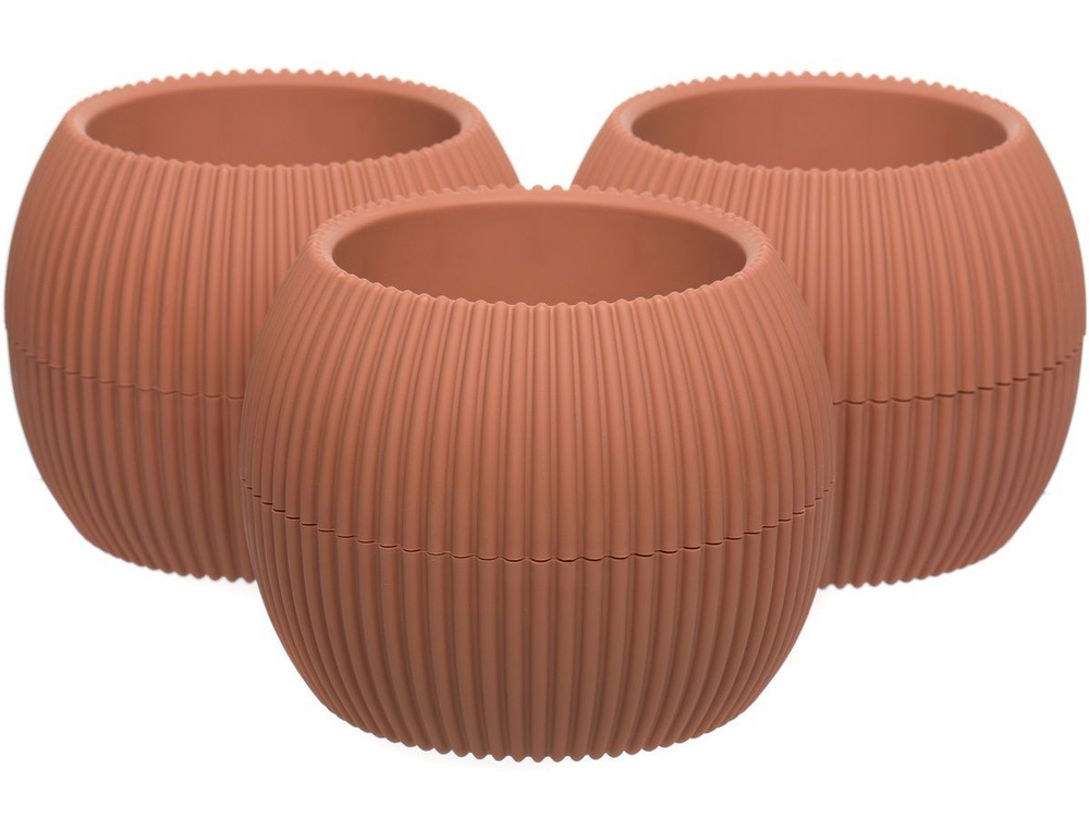 Горшок для цветов Navako Lago 0.7L Pink (3 штуки) - купить с доставкой ...