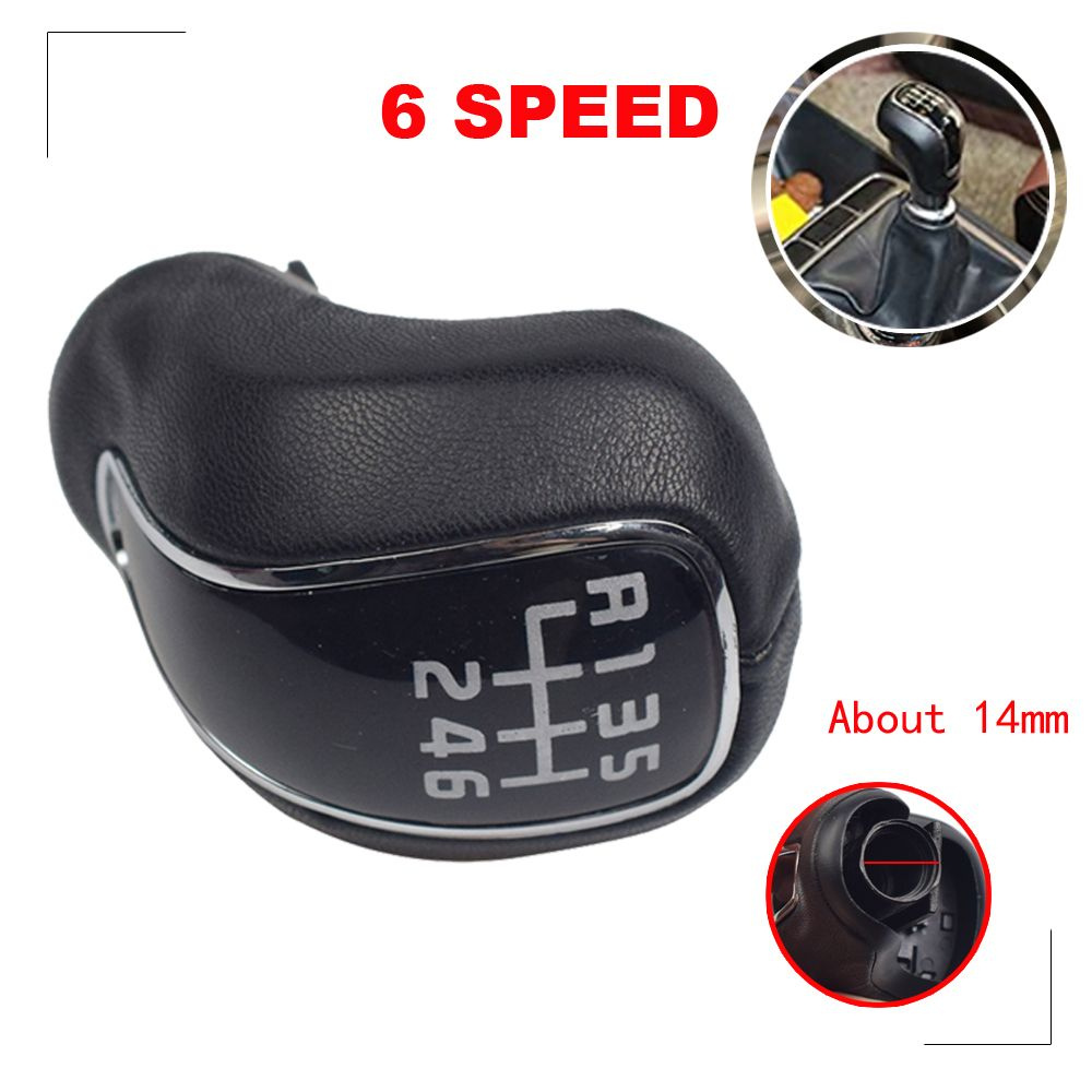 Кожаный ручной рычаг рычага переключения передач 6 скоростей для ...