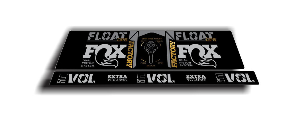 Fox dps factory светло-серый с бронзовым градиентом матовый, наклейки ...