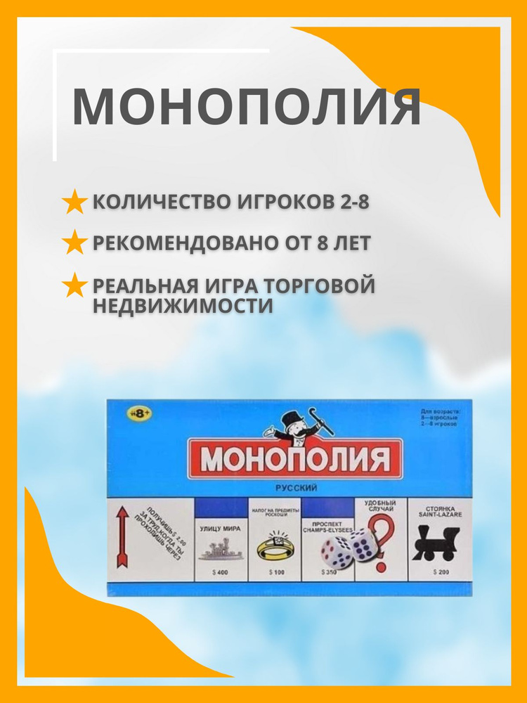 Настольная игра Монополия - купить с доставкой по выгодным ценам в ...