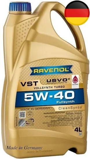 Масло моторное RAVENOL VST 5W-40 Синтетическое 4 л 1111136-004 купить c ...
