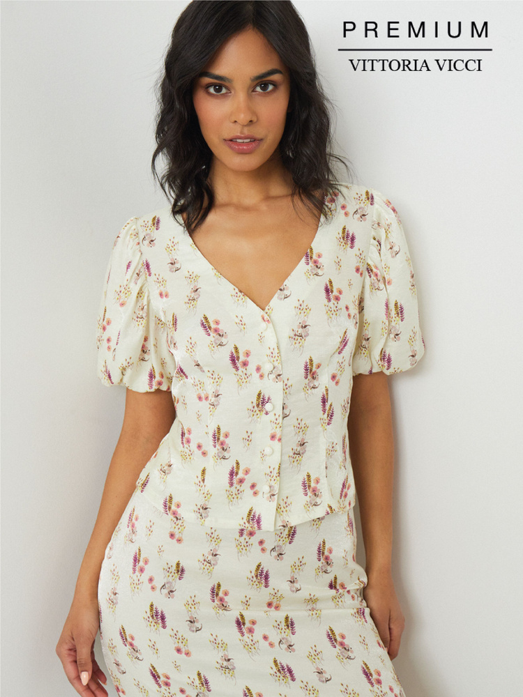 Блузка VITTORIA VICCI купить на OZON по низкой цене (1046032695)