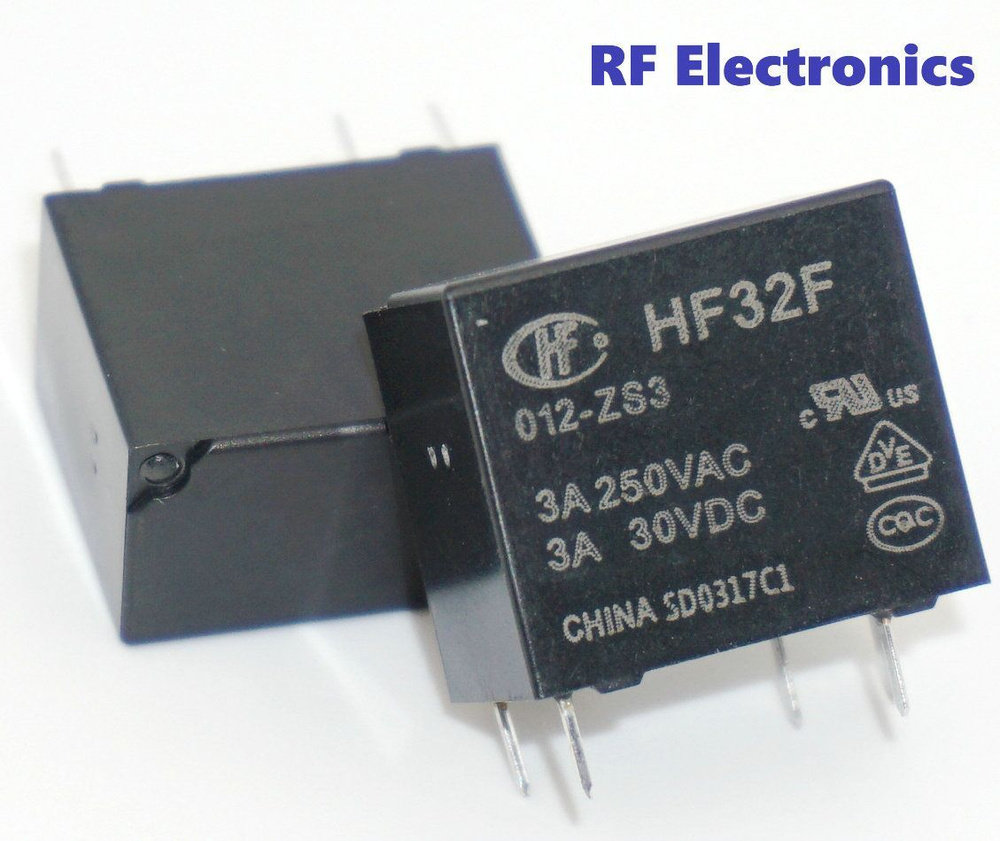 (10 шт.)Силовое реле HF32F/012-ZS3(12V,3A 250VAC 30VDC,5PIN) HONGFA - купить с доставкой по ...