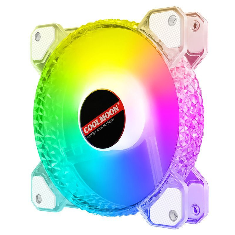 Вентилятор для корпуса aRGB 120 мм, 4 pin/PWM, 1800 об/мин, бесшумный ...