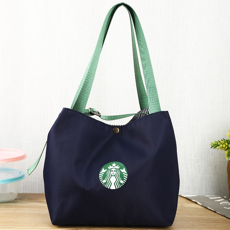 Термосумка для ланч-бокса Starbucks, темно-синий, держит температуру 3 ...