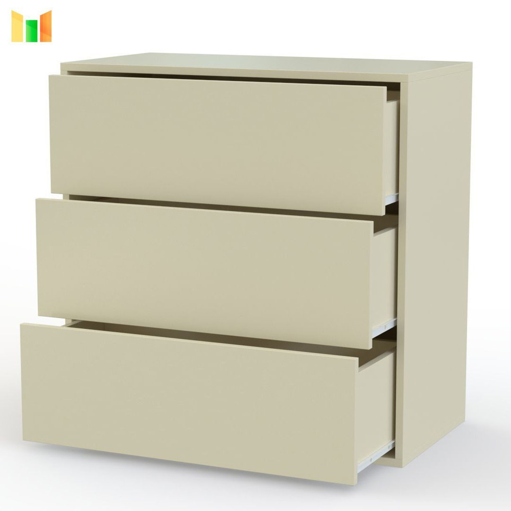 Комод Bestmebel Экет Eket 70x40x50 см 3 ящ купить по выгодной цене в интернет магазине Ozon