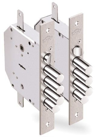 Замок Elbor (Эльбор) врезной сувальдный с задвижкой и защёлкой Гранит 1 ...