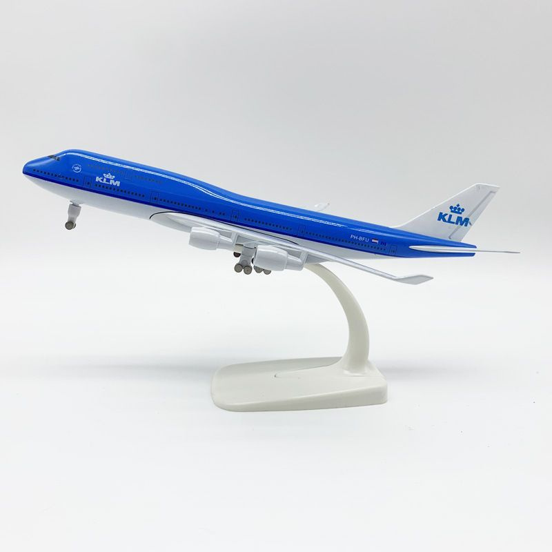 Металлическая модель самолета KLM BOEING 747 20 см с шасси 1:400 купить ...