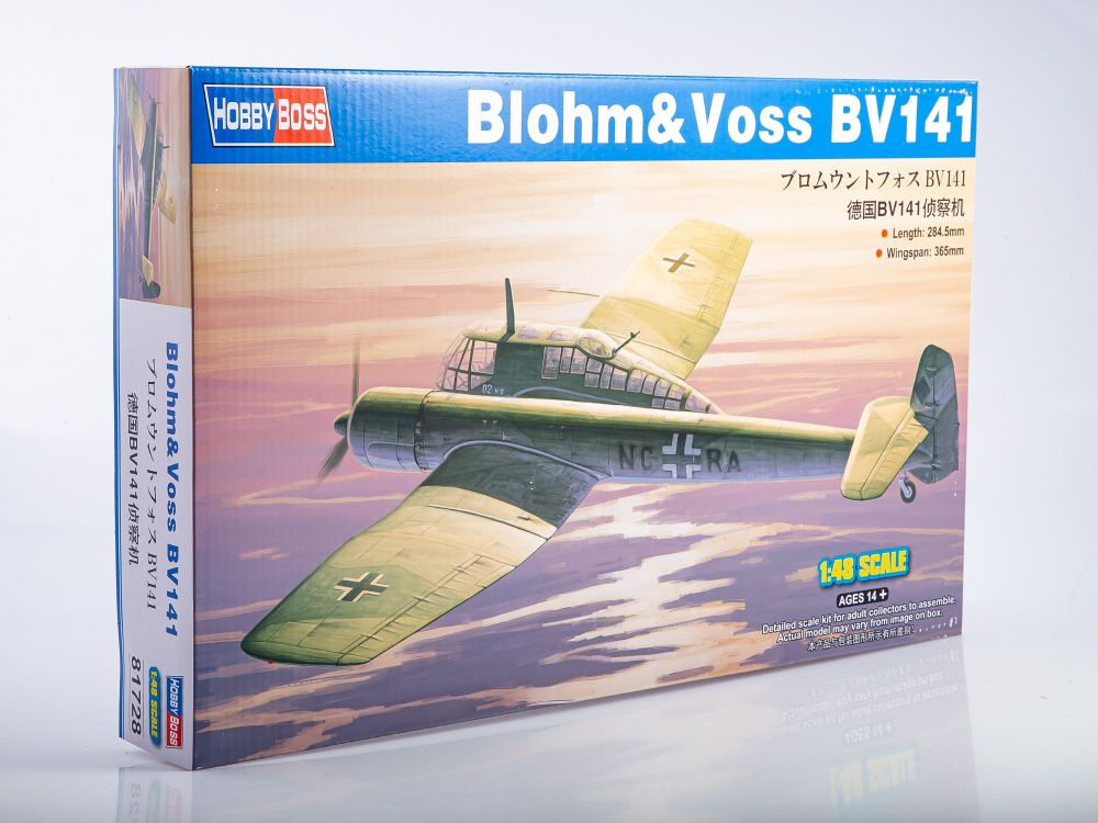 Сборная модель самолета Hobby Boss Самолет German BV-141, масштаб 1/48 ...