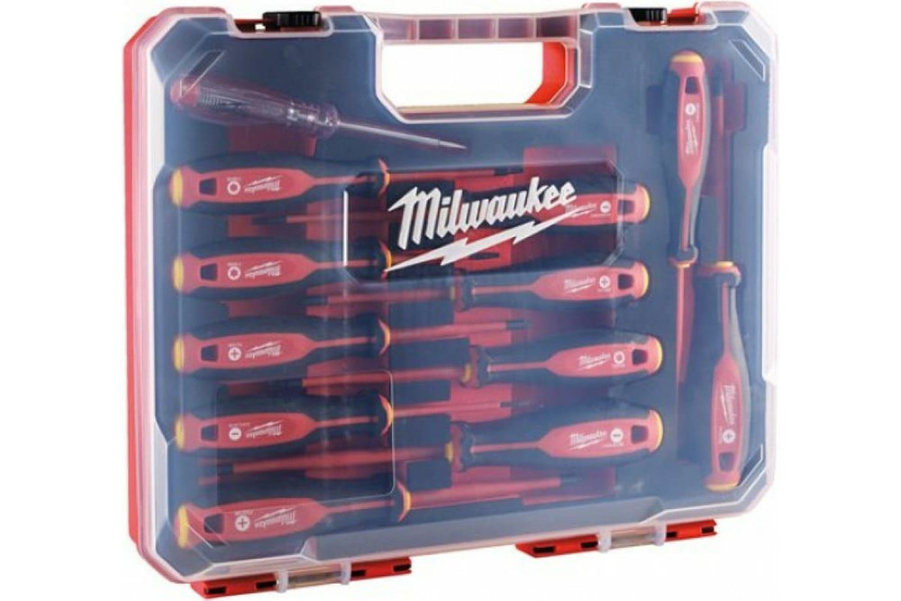 Milwaukee Набор отверток в пластиковом кейсе 12шт 4932479095 - купить в ...
