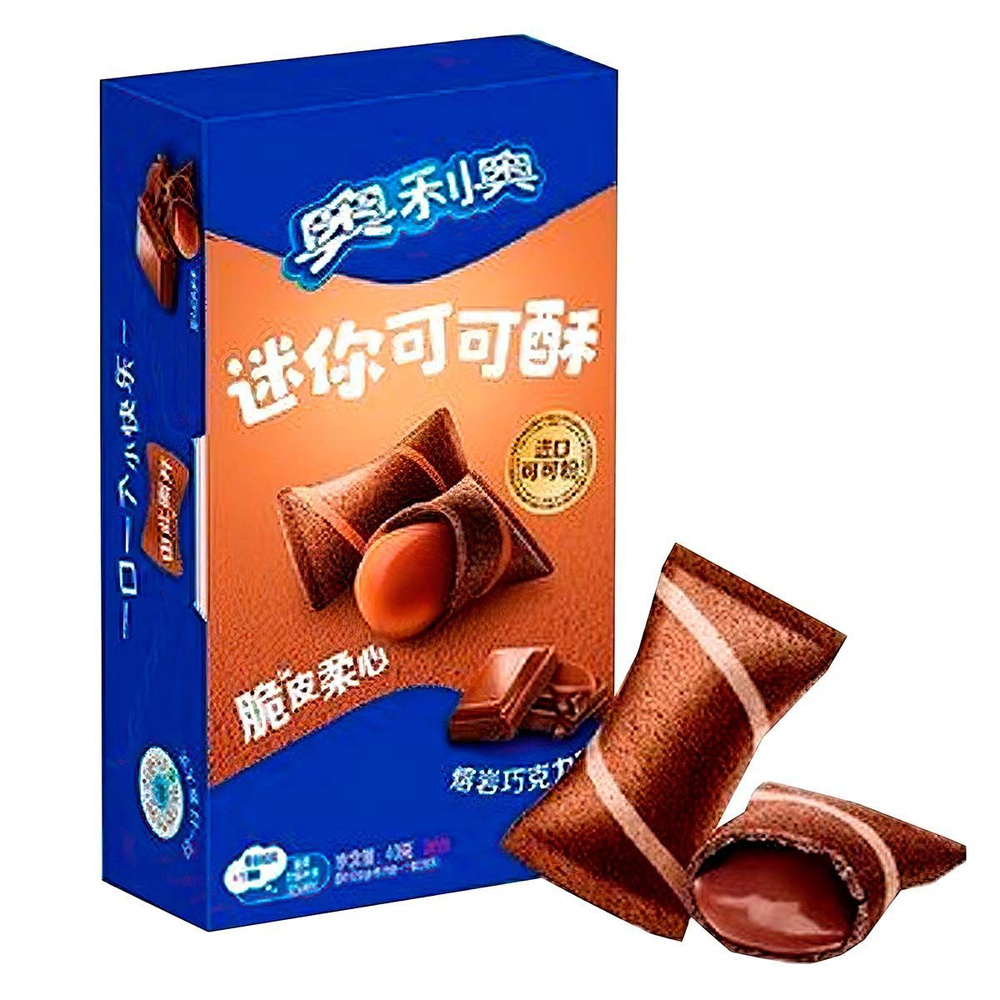 Подушечки OREO Mini Cocoa Crisp Lava Chocolate со вкусом шоколада (Китай), 40 г - купить с ...