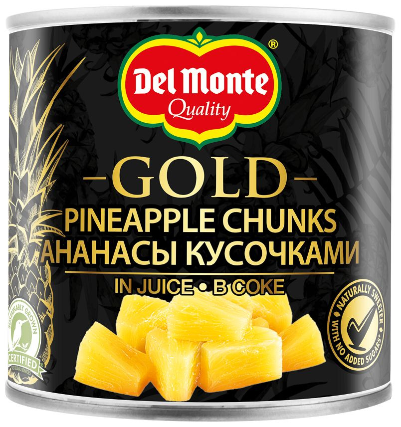 Del Monte Кусочки ананаса в соке Gold 435 г. купить на OZON по низкой ...