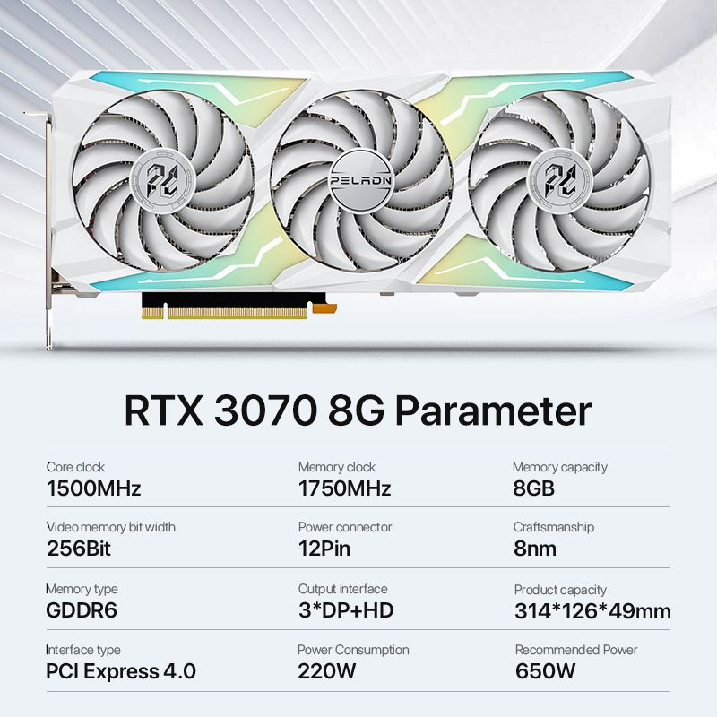 Видеокарта PELADN GeForce RTX 3070, 8 ГБ GDDR6X - купить по низким ...