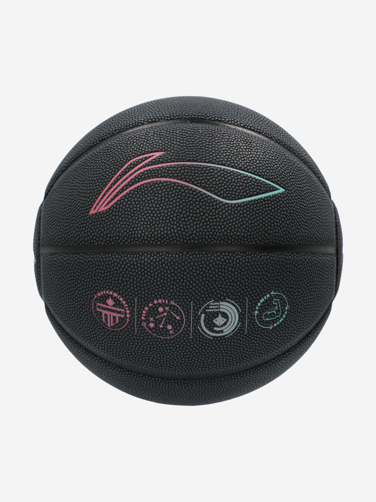 Мяч баскетбольный LI-NING ABQT071-1FL1O, 7 размер, черный купить по ...