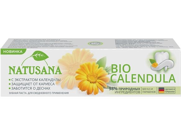 Зубная паста Natusana bio calendula - купить с доставкой по выгодным ...