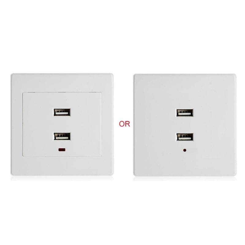 Двойная настенная розетка USB, зарядное устройство переменного тока/для ...