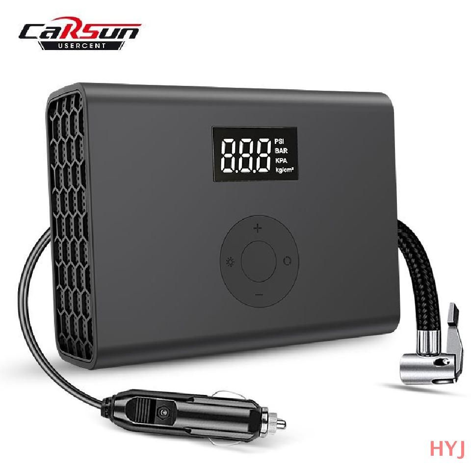 Автомобильный компрессор компрессор воздушный CARSUN Air Compressor Мини-насос 12V с цифровым ...
