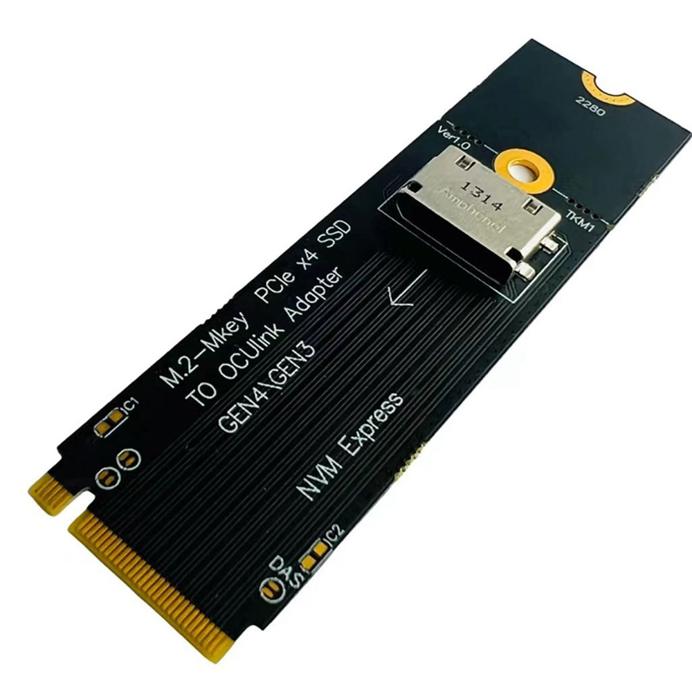 Переходник M.2 NVME на U.2 Oculink SFF-8612 PCI-E NGFF GEN4 купить на ...