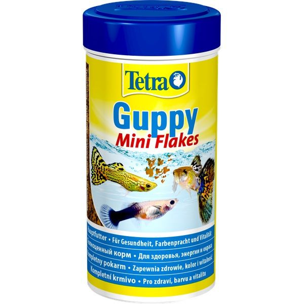 Tetra Guppy Mini Flakes, Хлопьевидный корм для всех видов гуппи, 250 мл ...