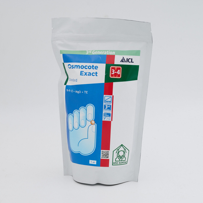 1 кг. Удобрение Осмокот (оригинальный) Экзакт Стандарт 3-4 месяца (16-9 ...