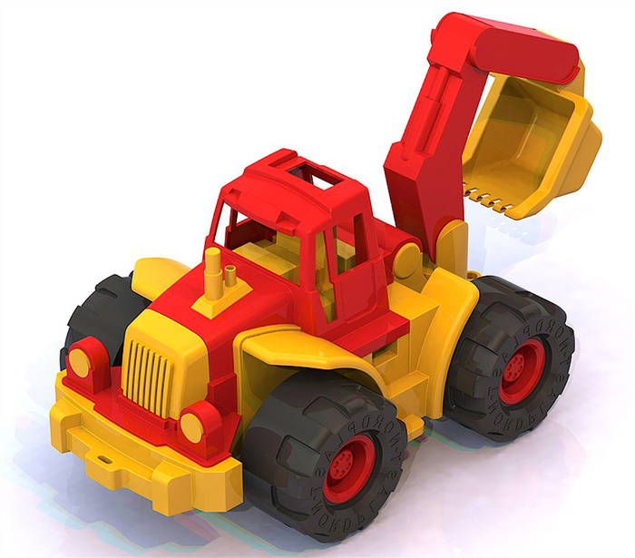 Трактор / Богатырь / машинка / развивающая игрушка пластиковая большая ...