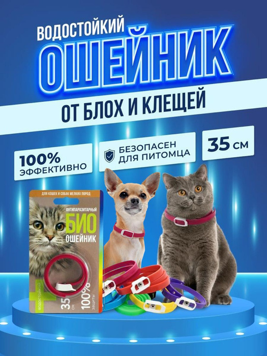Ошейник от блох и клещей для кошек и собак. — купить в интернет ...