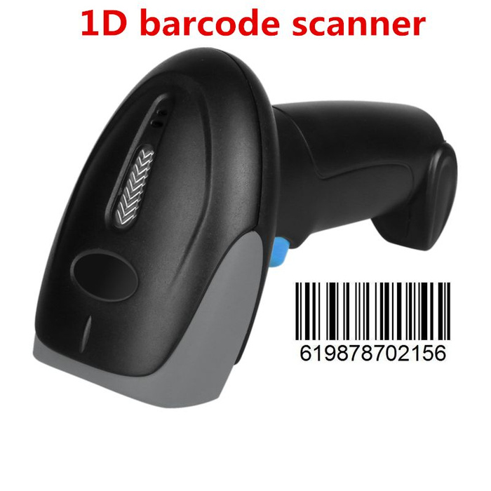Модный проводной сканер красного света штрих-код QR Scan Gun 1D 2D ...